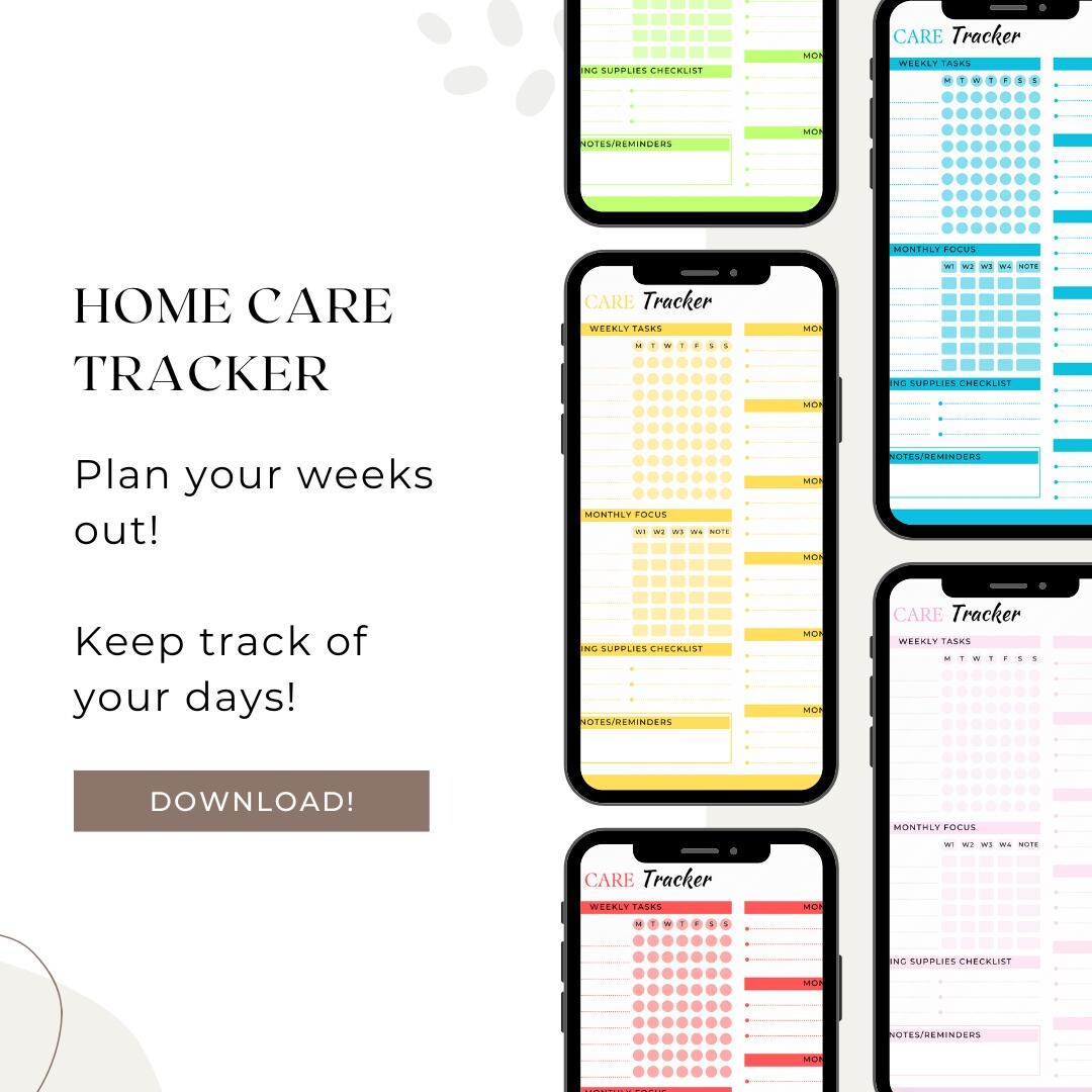 Digital Home Care Planner Printable | Weekly Cleaning Tasks, Monthly ...
