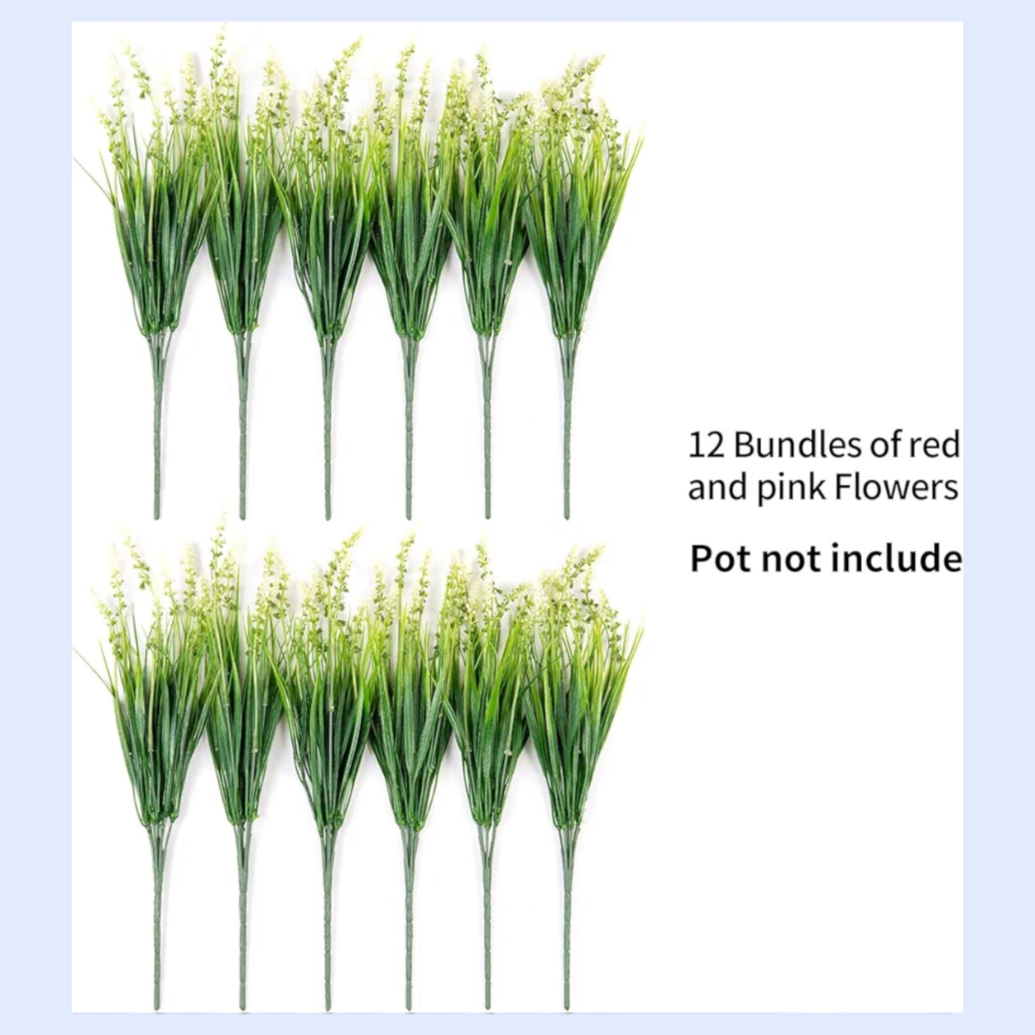 UV Resistant Faux Grass Bundles for Outdoor Porch Decor | Realistic No ...