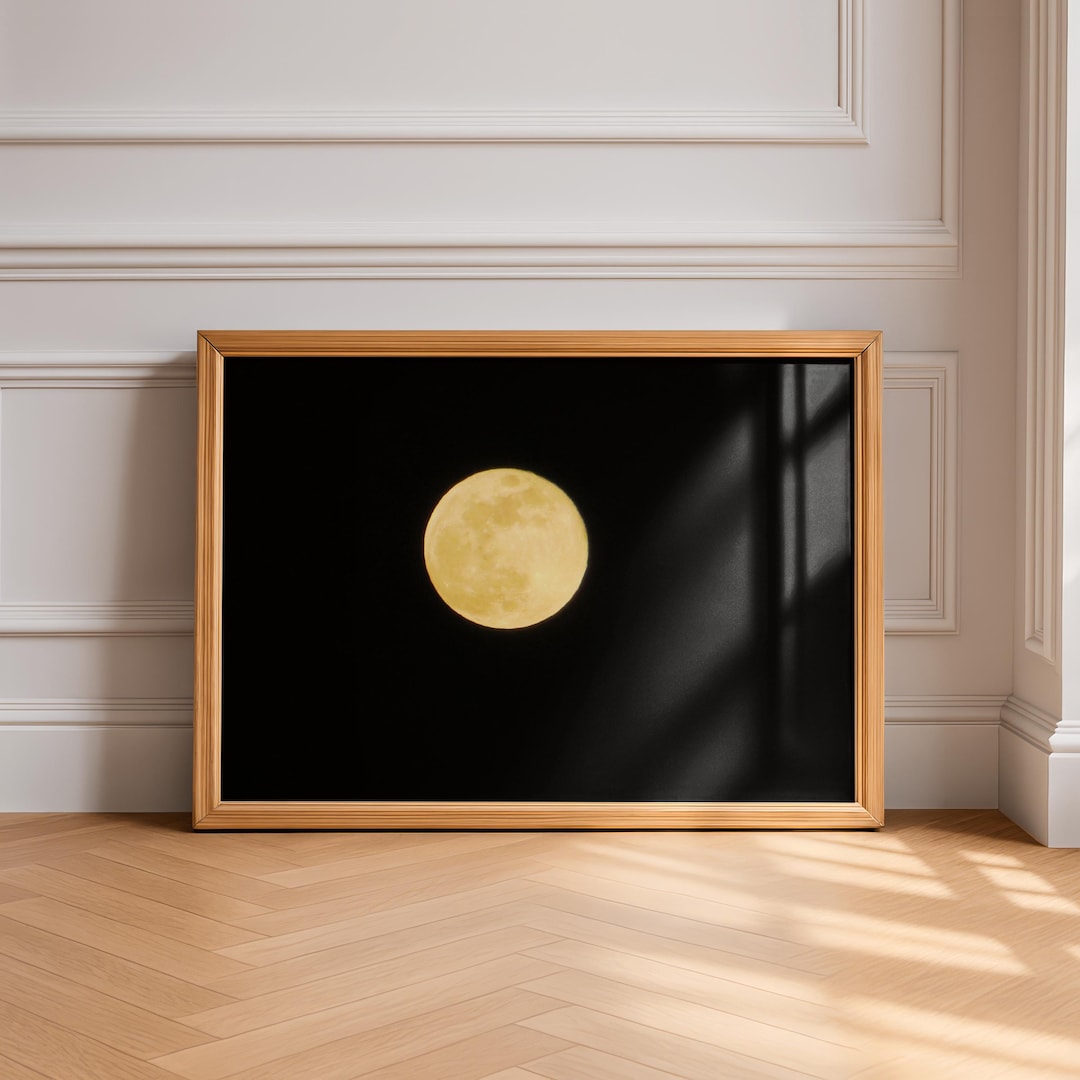 Full Moon Print | Nature Photography | Astronomy Decor | Digital ...