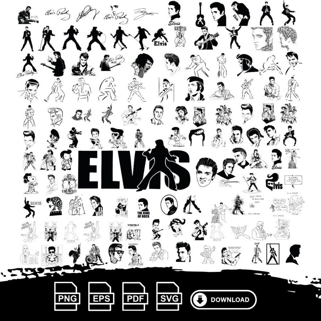 Elvis Presley SVG Bundle - Cut File for Cricut - Instant Download - Svg ...