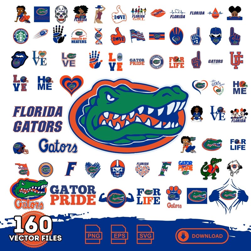 Florida Gators Svg - Etsy