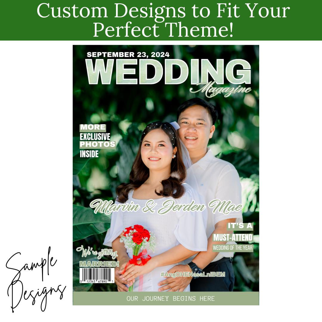Magazine Style Wedding Invitations: Custom Printed Wedding Suite 50pcs ...
