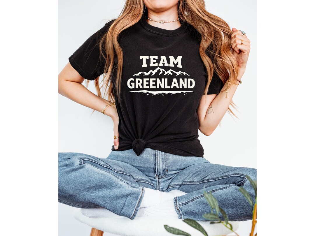Team Greenland Mountain Graphic T Shirt Vintage Nordic Pride Unisex ...