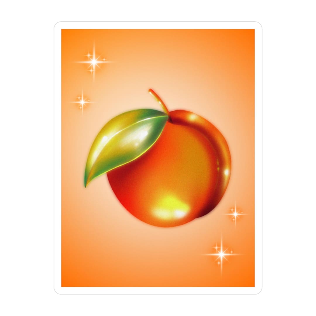 Apricot Sticker, Satin Vinyl Decal, Laptop & Water Bottle Decor - Etsy