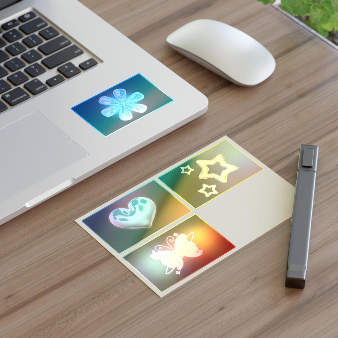Holographic Assorted Sticker Pack - Etsy