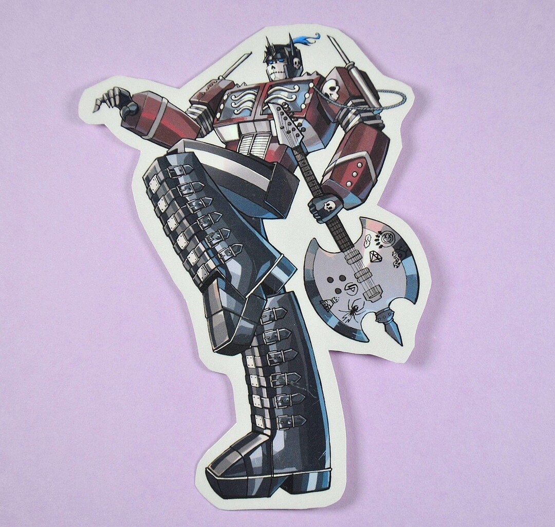 Emo MCR Optimus Prime Vinyl Sticker (B GRADE) - Etsy