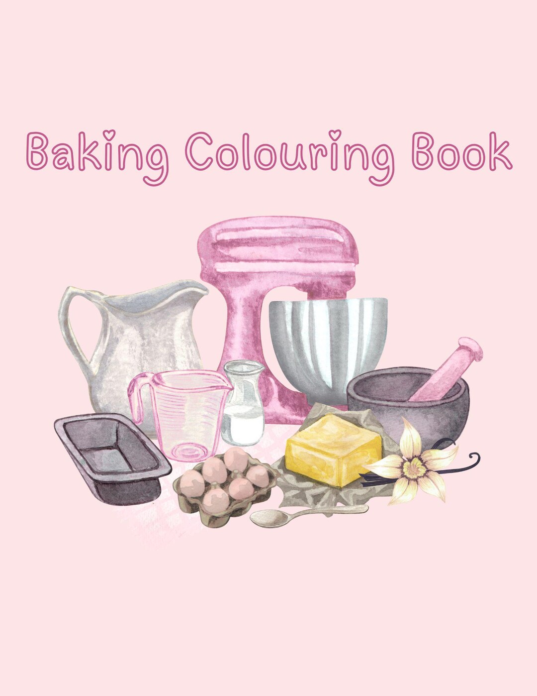 Baking Colouring Pages - Digital Download ONLY - Digital - PDF ...