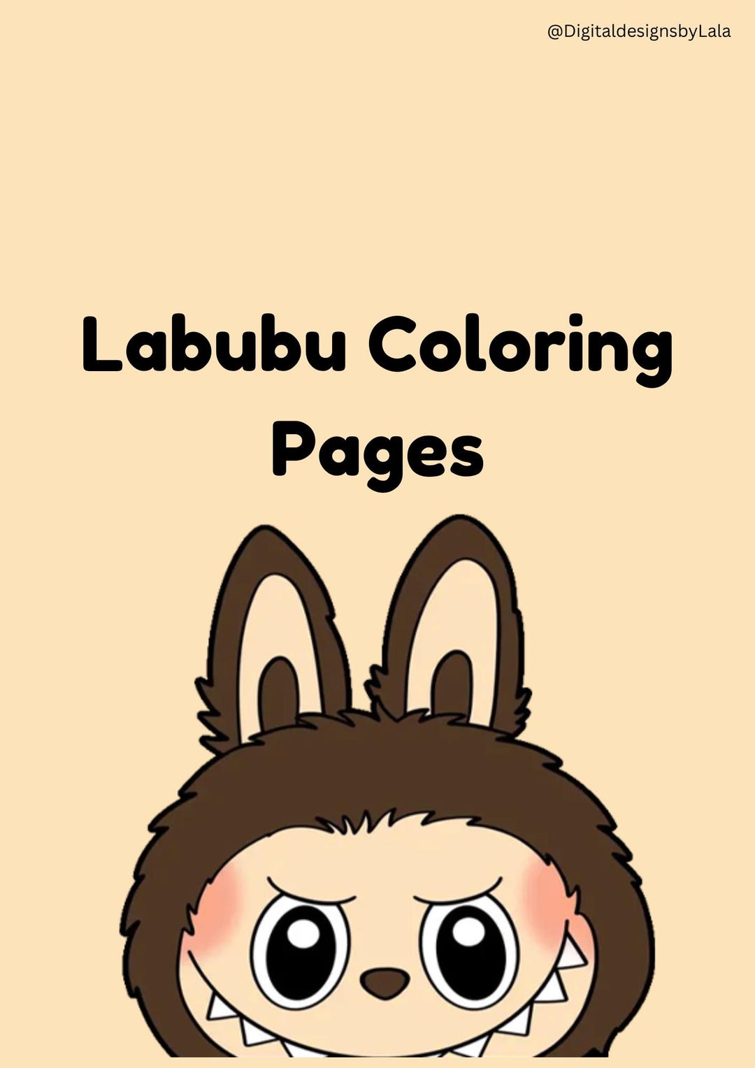 12 Cute Labubu/lafufu Coloring Pages for Kids – Kawaii Digital Download ...