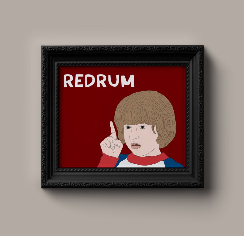 The Shining REDRUM Print: Horror Movie Art (8x10 Digital Download) - Etsy