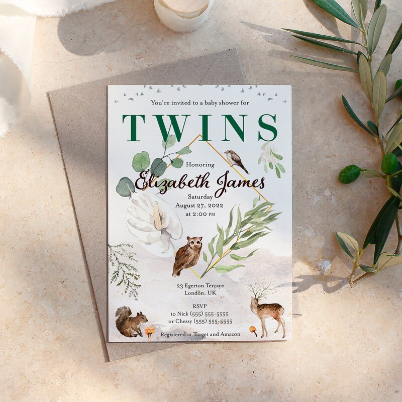 Nature Invitation - Etsy