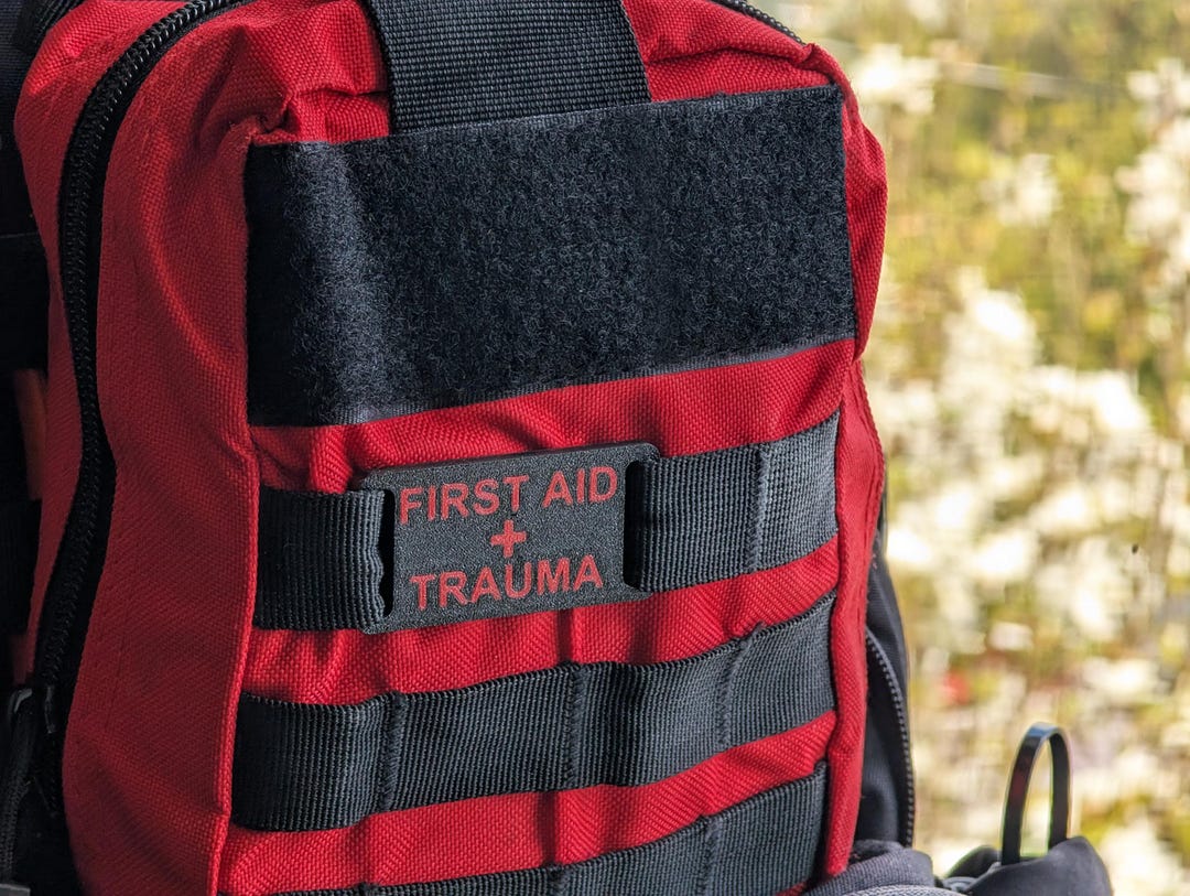 Customizable First Aid + Trauma Medical MOLLE Patch ID Tag - Etsy