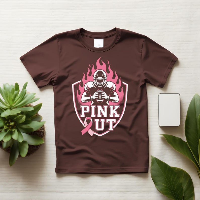Football Pink Out SVG PNG EPS Breast Cancer Awareness Game Day Graphic ...
