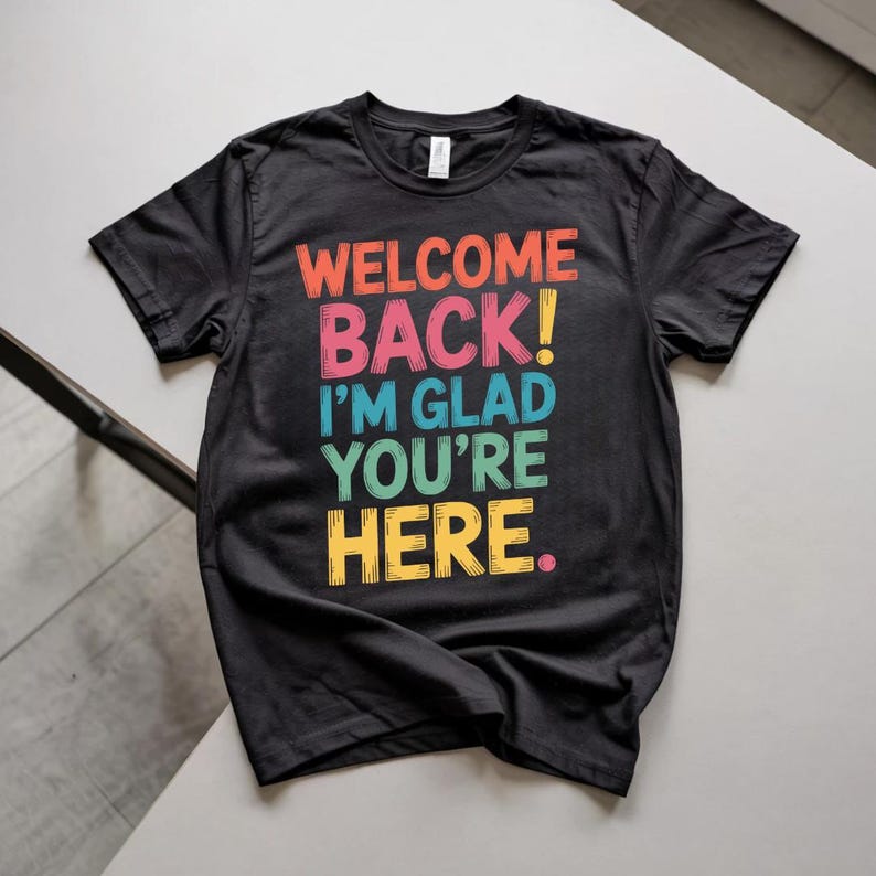Welcome Back Glad Youre Here SVG PNG EPS Teacher Classroom Back to ...