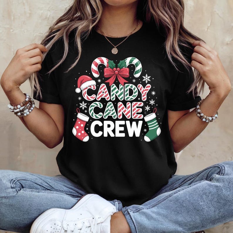 Candy Cane Crew SVG PNG EPS | Funny Christmas Holiday Sweet Digital ...