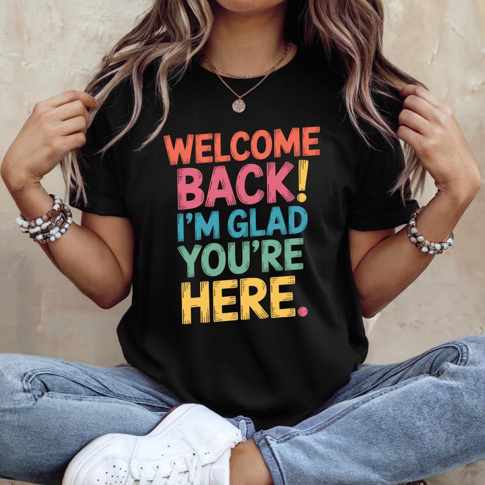 Welcome Back Glad Youre Here SVG PNG EPS Teacher Classroom Back to ...