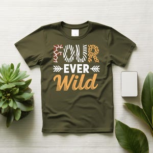 Four Ever Wild 4th Birthday PNG SVG EPS | Kids Jungle Safari Party ...