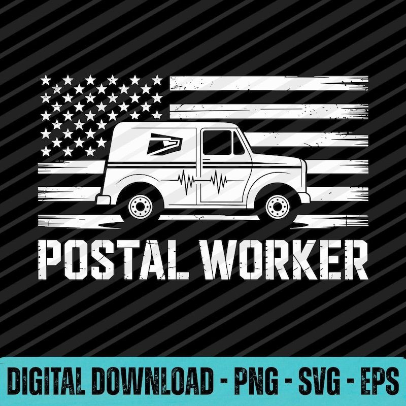 Postal Worker Svg - Etsy