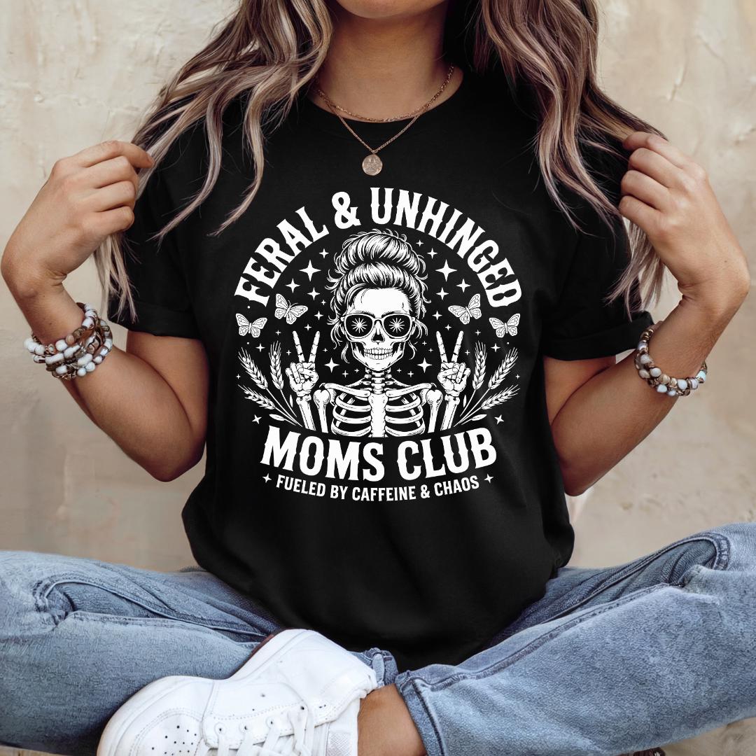 Feral and Unhinged Moms Club PNG SVG EPS | Funny Mom Humor Digital ...