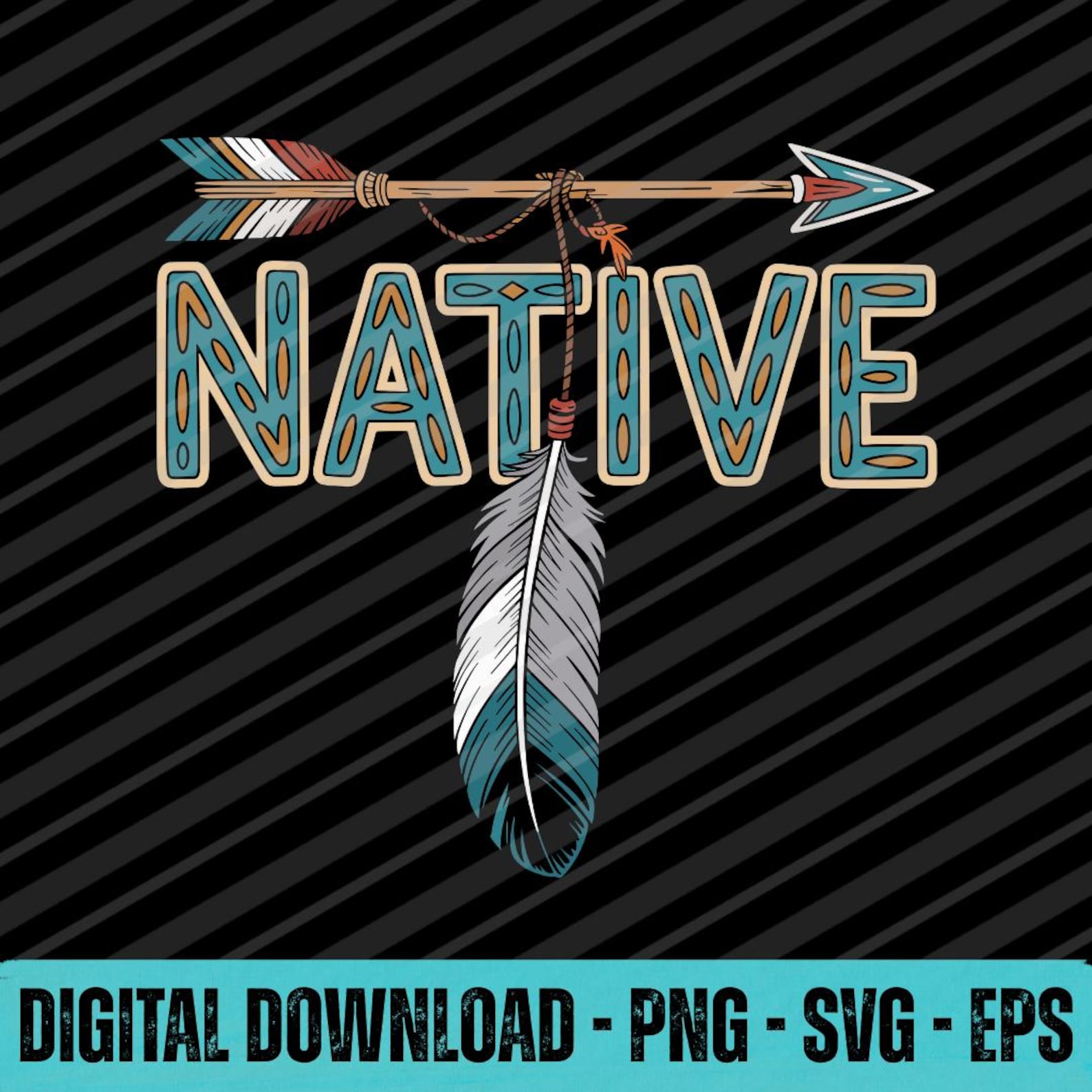 Indigenous Native American SVG PNG EPS | Tribal Design Native Culture ...