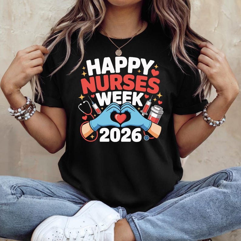 Happy Nurse Week 2026 Nursing Design, Digital PNG SVG EPS Download - Etsy