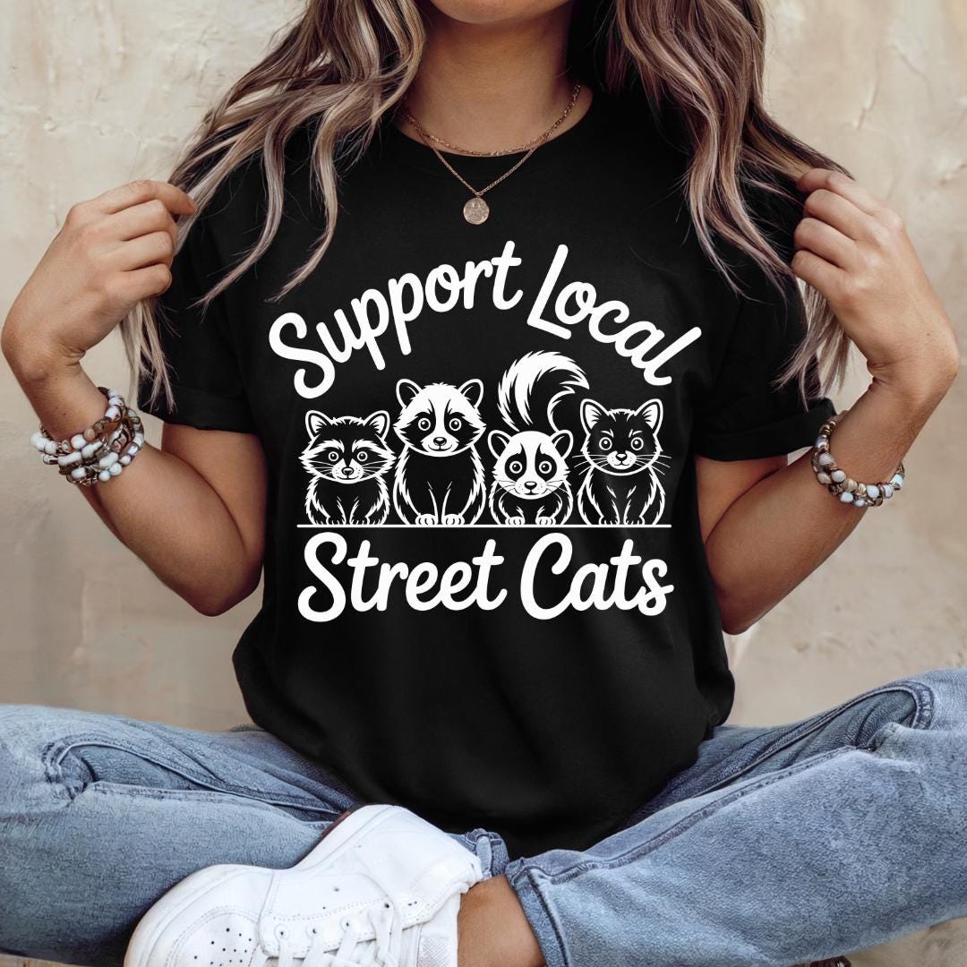 Support Local Street Cats SVG PNG EPS Funny Vintage Cat Lover Graphic ...
