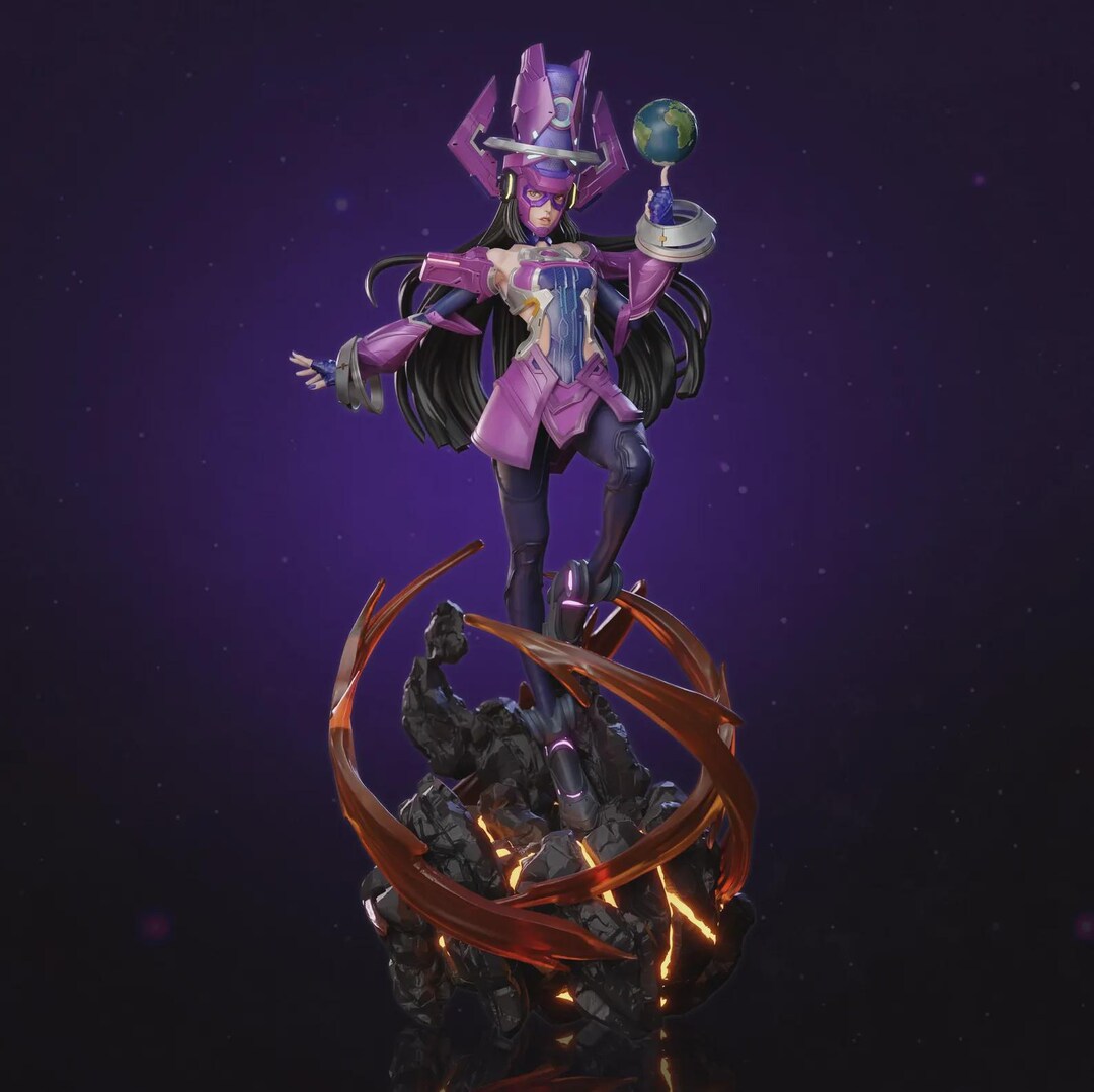 3D Galacta Figurine Marvel Rivals - Hand Painted Collectible Superhero ...