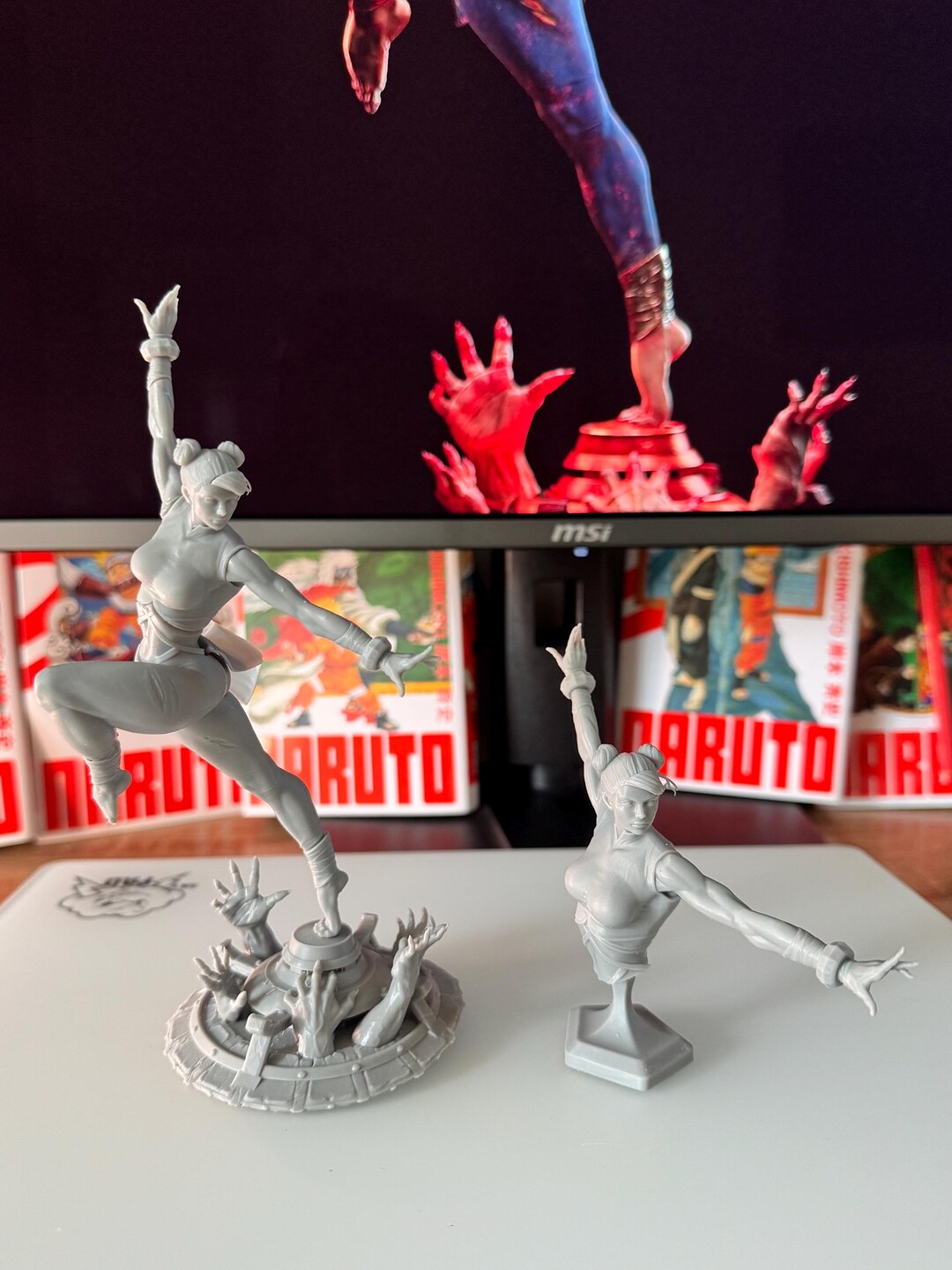 Chun-li - Street Fighter | 3D Resin Figure + Collector's Bust - Model ...