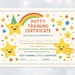 Potty Training Certificate - Stars - Etsy