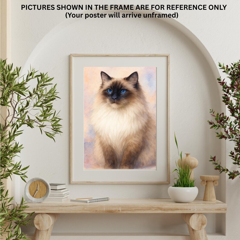 Watercolour Seal Ragdoll Cat Wall Art, Ragdoll Cat Gift, Museum-grade ...