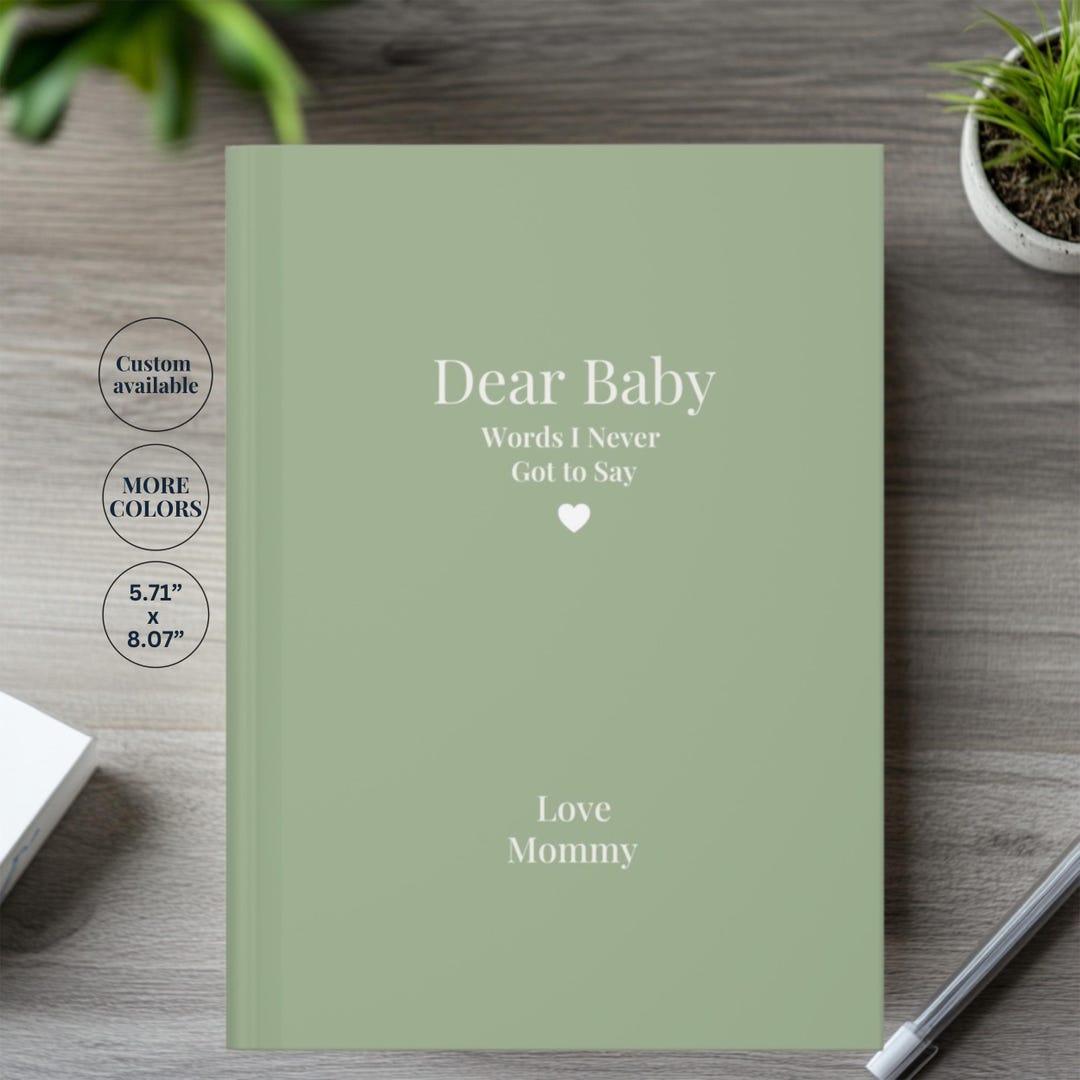 Letters to My Baby Grief Journal, Personalized Pregnancy & Infant Loss ...