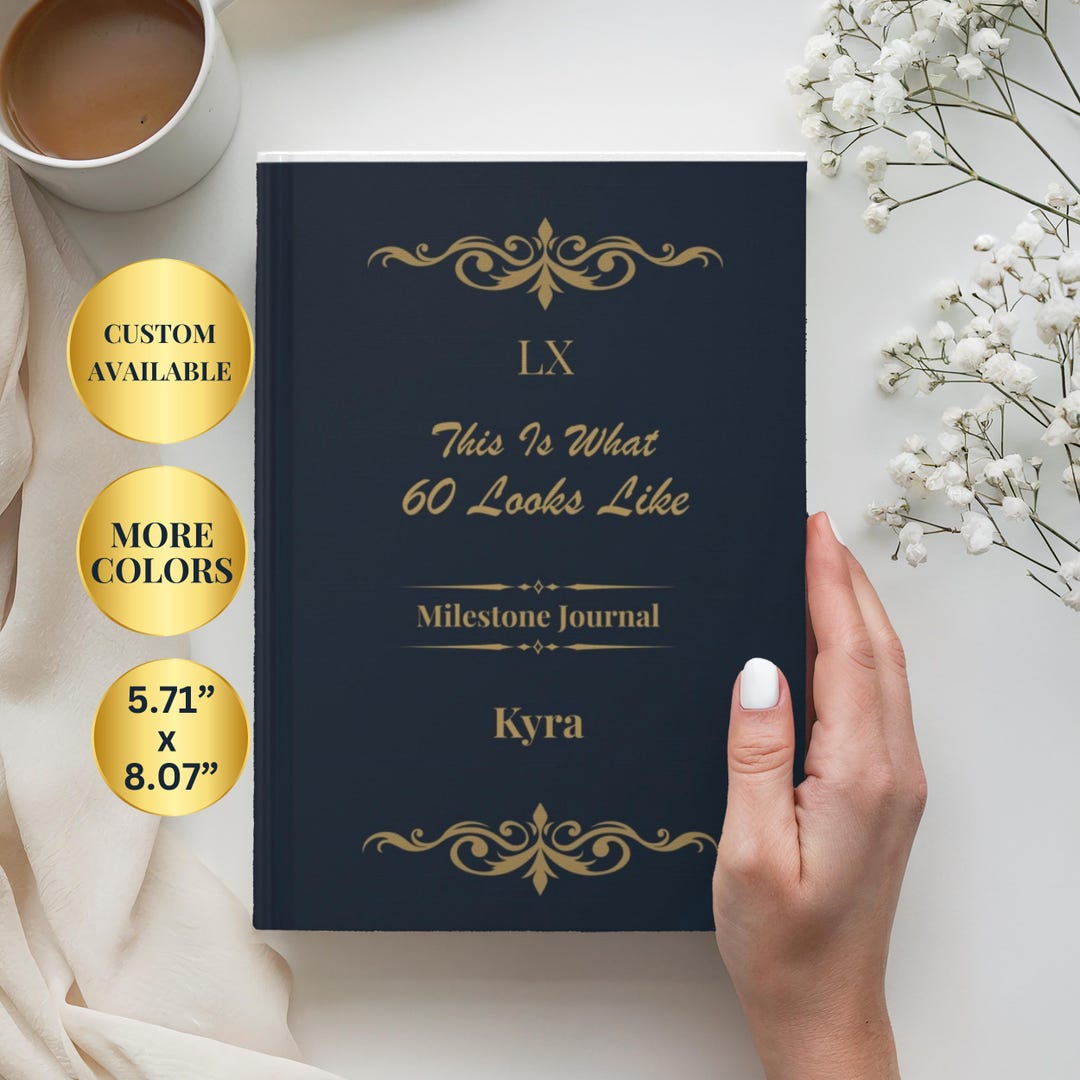 Personalized 60th Birthday Journal, Keepsake Milestone Gift, Turning 60 ...
