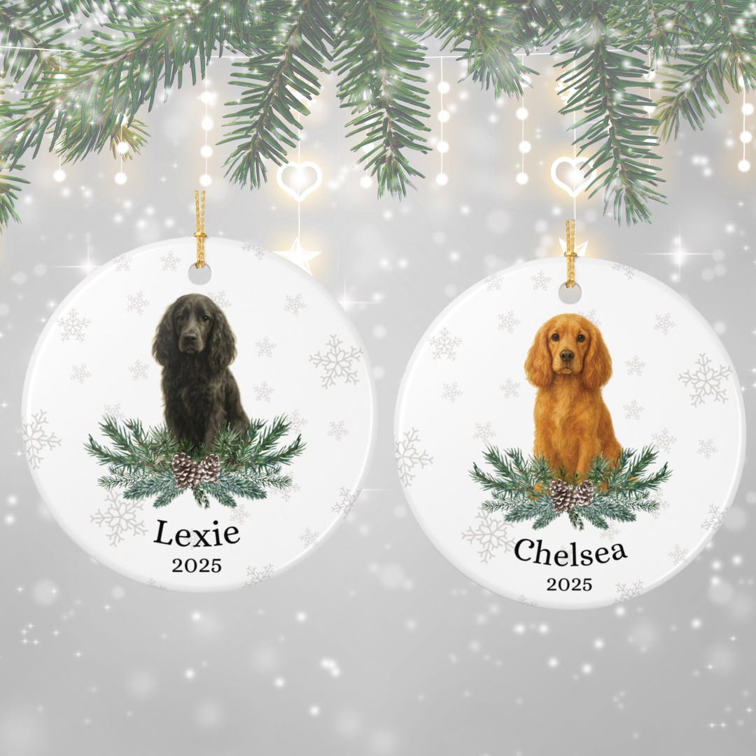 Personalized Cocker Spaniel Dog Ornament, Cocker Spaniel Gift,custom ...