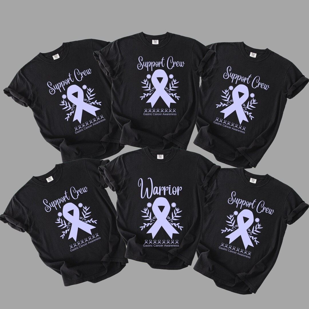 Gastric Cancer Warrior Shirt, Periwinkle Ribbon Matching Shirt, Group ...