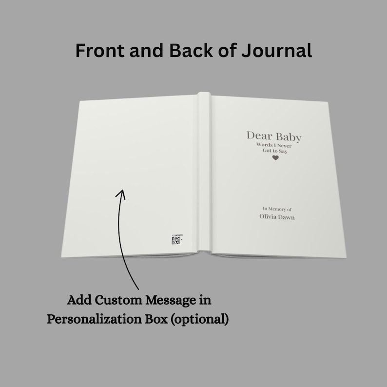Letters to My Baby Grief Journal, Personalized Pregnancy & Infant Loss ...