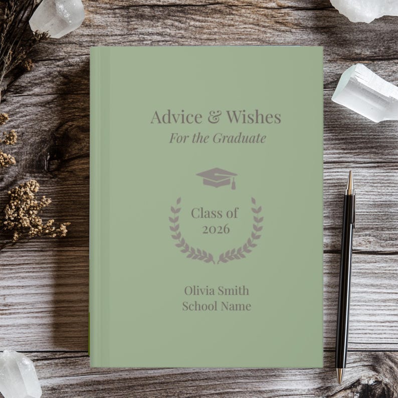 Personalized Graduate Gift, Custom Grad Keepsake Book,letter to Grad ...