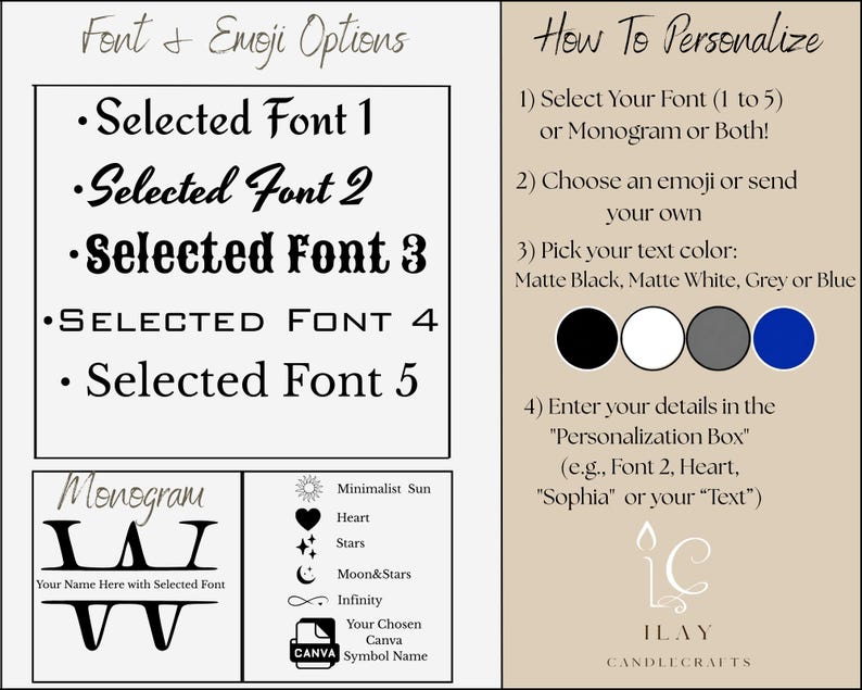 Personalized Navy Blue Concrete Palo Santo Holder, Minimalist ...