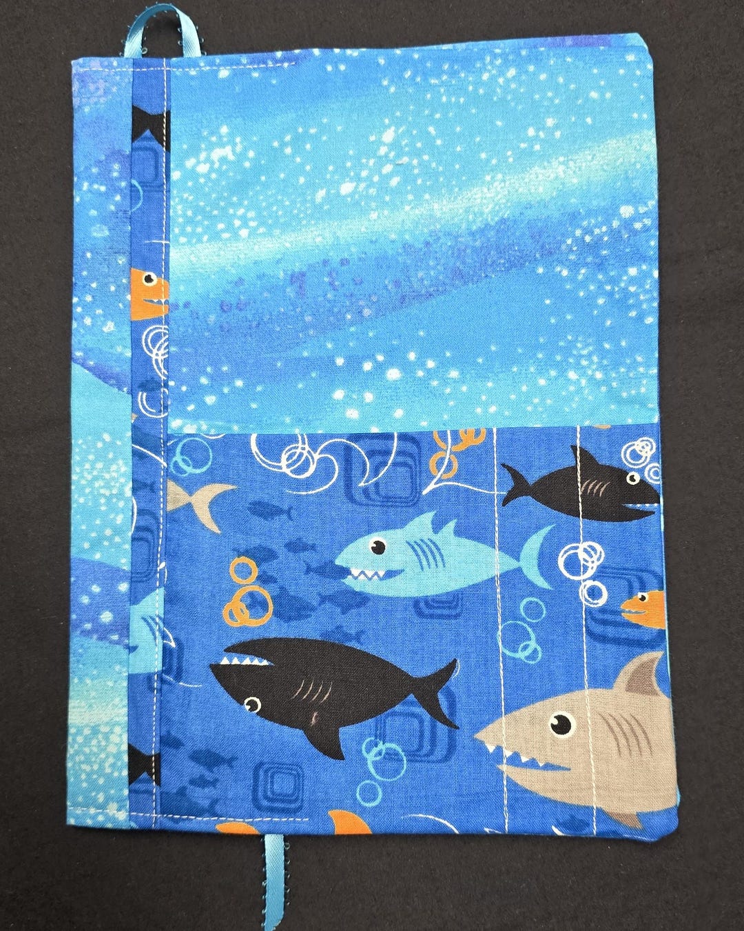 Notebook Cover - Ocean With Sharks - Etsy