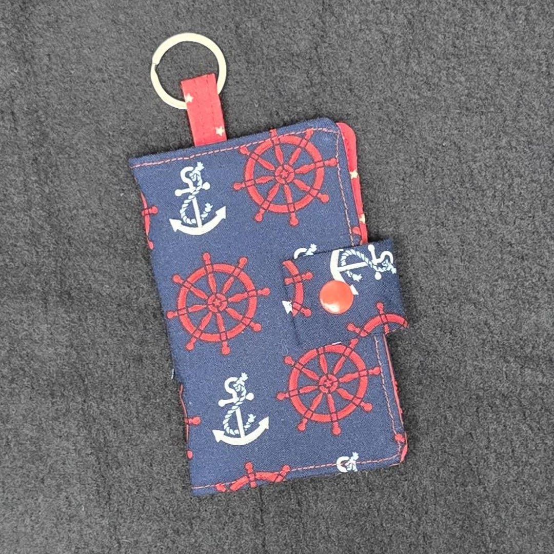 Wallet, Keyring - Anchors Wheels RFID - Etsy