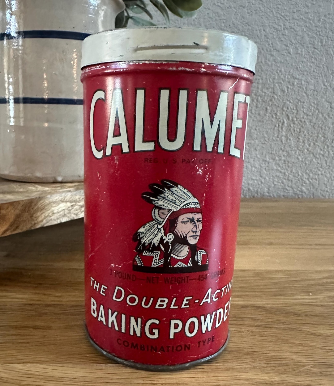 Vintage Calumet Baking Powder Tin - Etsy