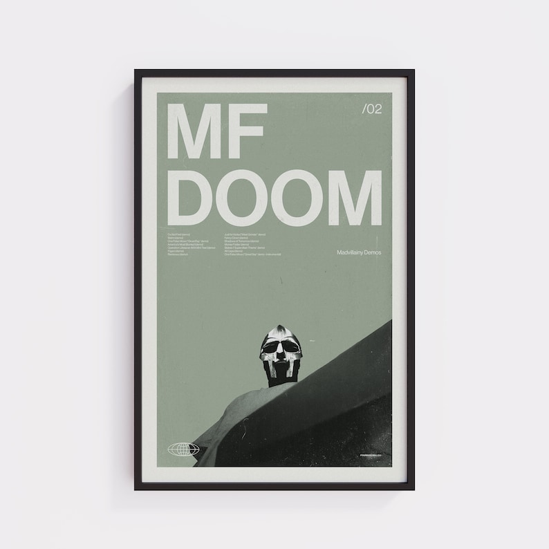 MF DOOM Madvillainy Demos Poster – Hip Hop Album Cover Print – Rap Wall ...