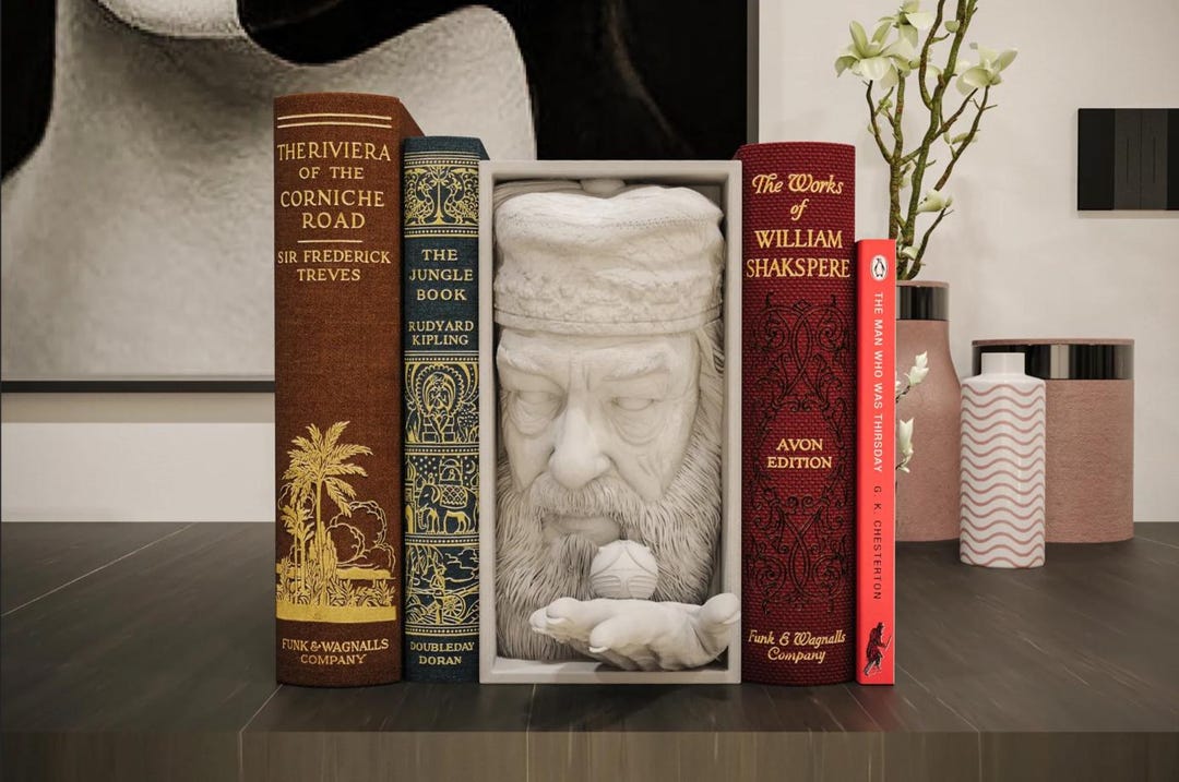 Dumbledore Book Nook | Wizard Shelf Insert | Magical Bookshelf Decor - Etsy