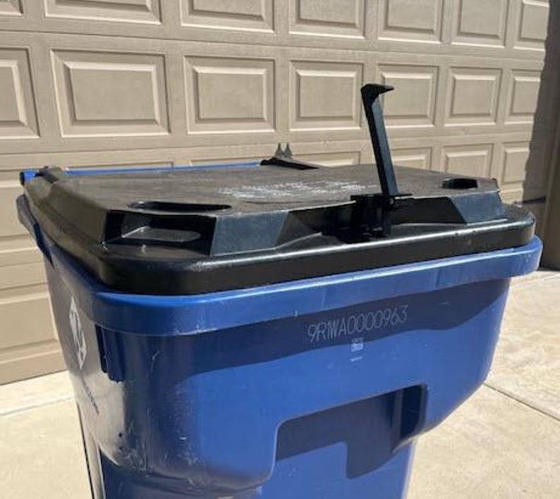 Gravity Latch II - Trash Can Latch for Inside Curve Lip – Wind ...