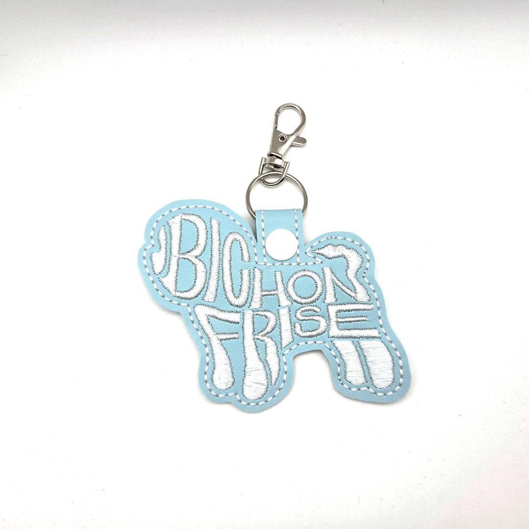 Bichon Frise Keychain - Etsy
