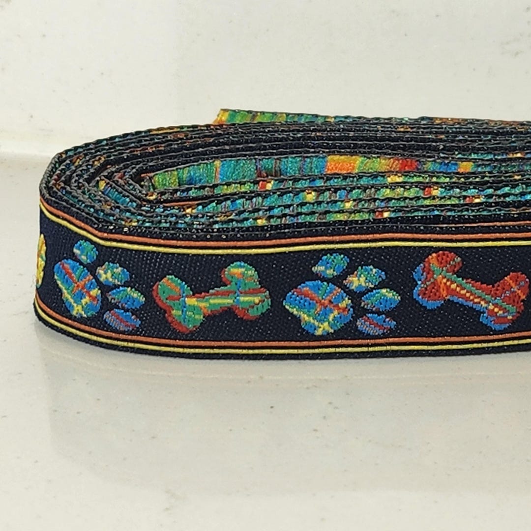 Made to Order 5/8 Inch Rainbow Bones and Paws Dog Collar (all Sizes ...