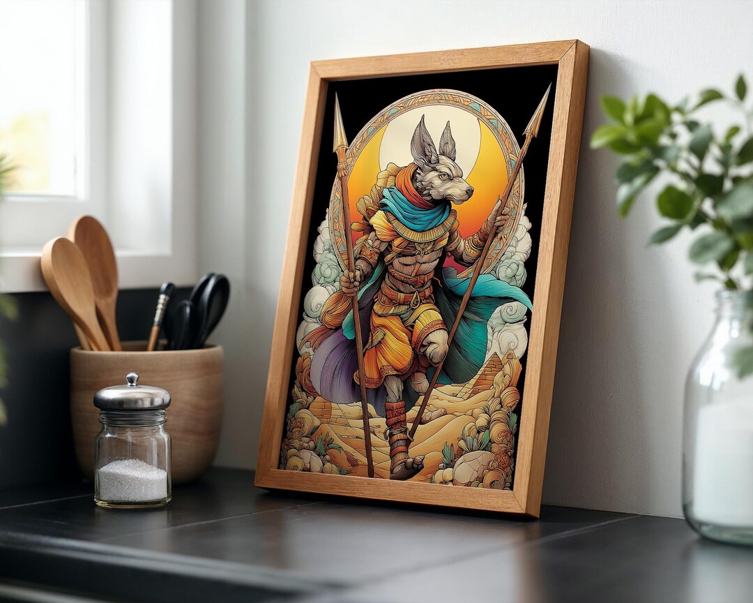 Wepwawet Jackal Opener of the Ways - Egyptian Mythology - Art Nouveau ...