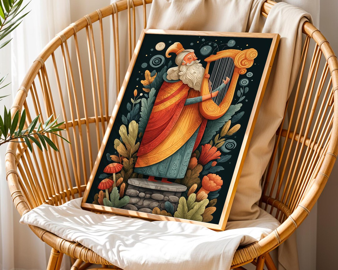 Bragi God of Poetry and Song - Norse Pantheon - Traditional European ...