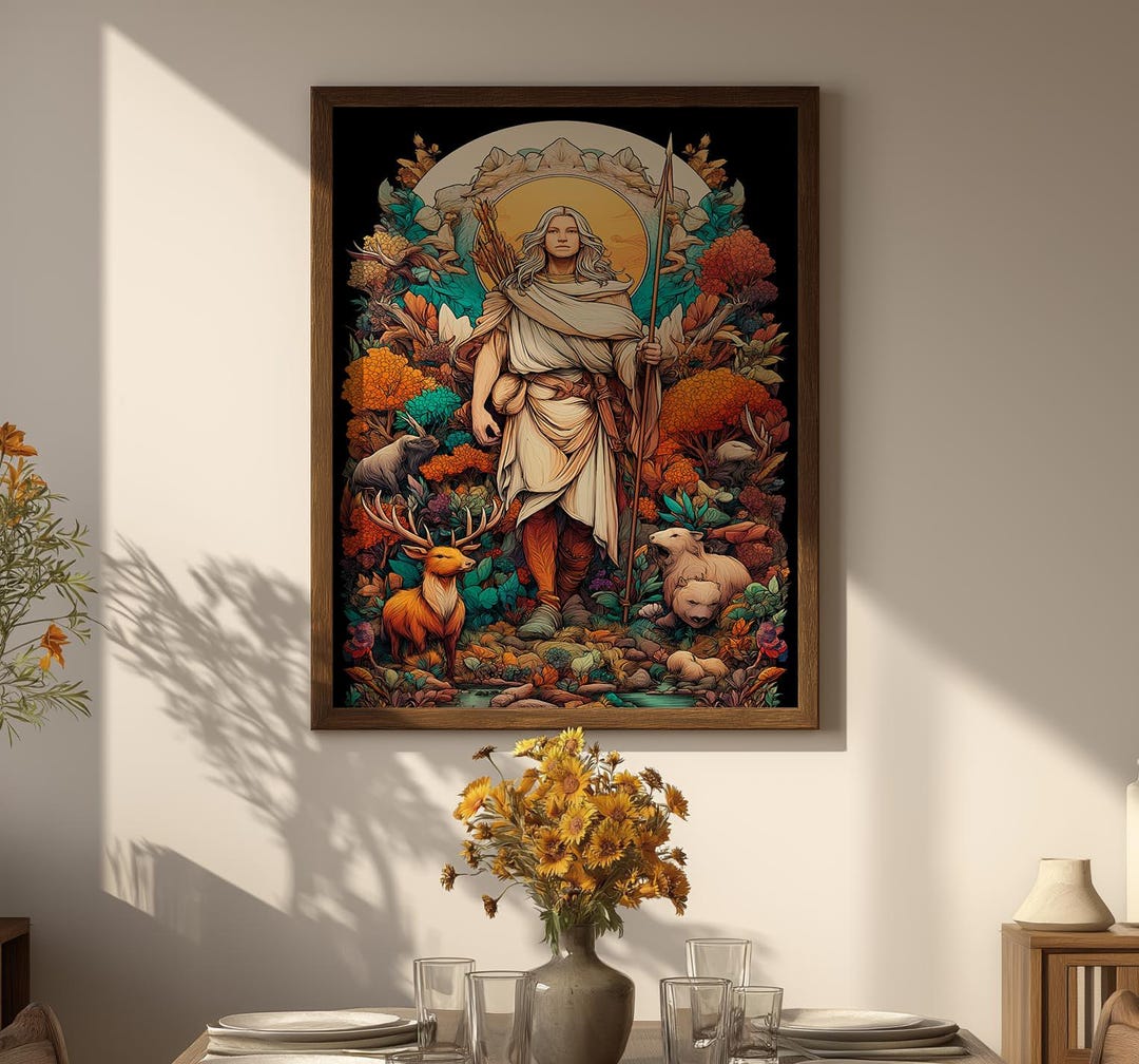 Baldr God of Light and Purity - Norse Pantheon - Art Nouveau Style - Etsy