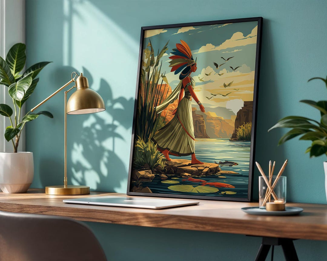Anuket Nile River Goddess of Flow - Egyptian Mythology - Modern ...