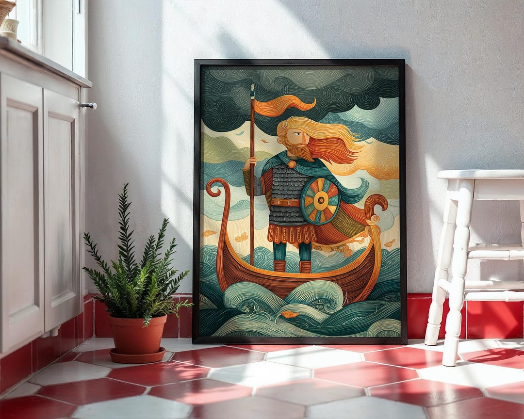 Ragnar Lodbrok Viking Warrior - Norse Legends - Traditional European ...