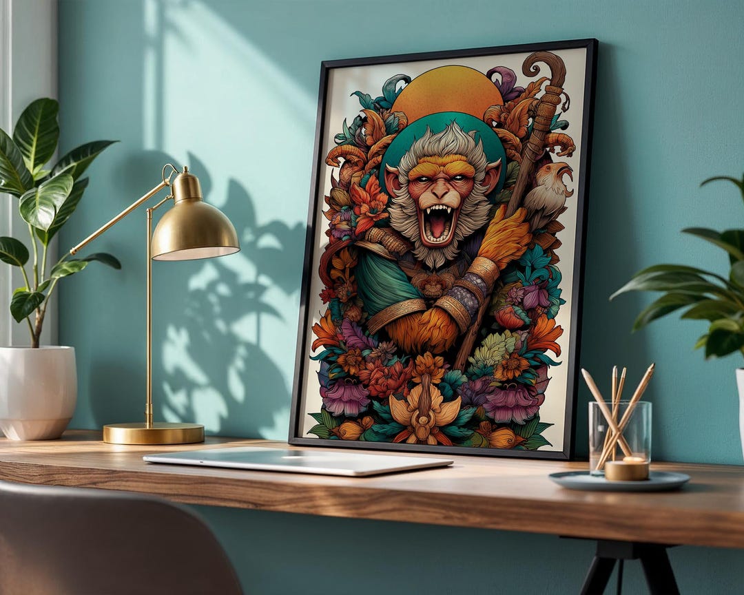 Sun Wukong Monkey King Trickster - Chinese Pantheon - Art Nouveau ...